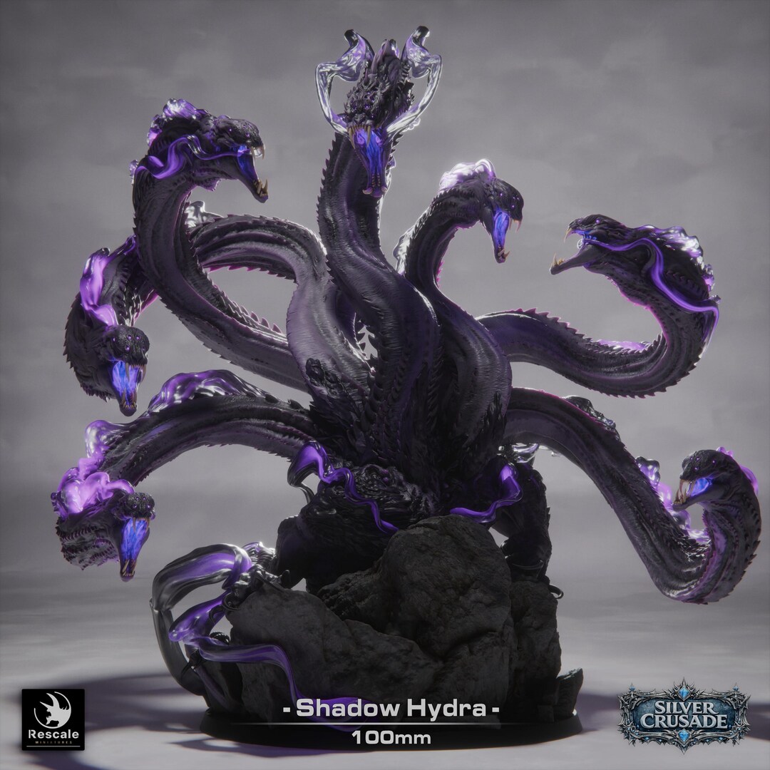 Shadow Hydra Miniature - Dnd - Role Playing Game - Tabletop Figures ...