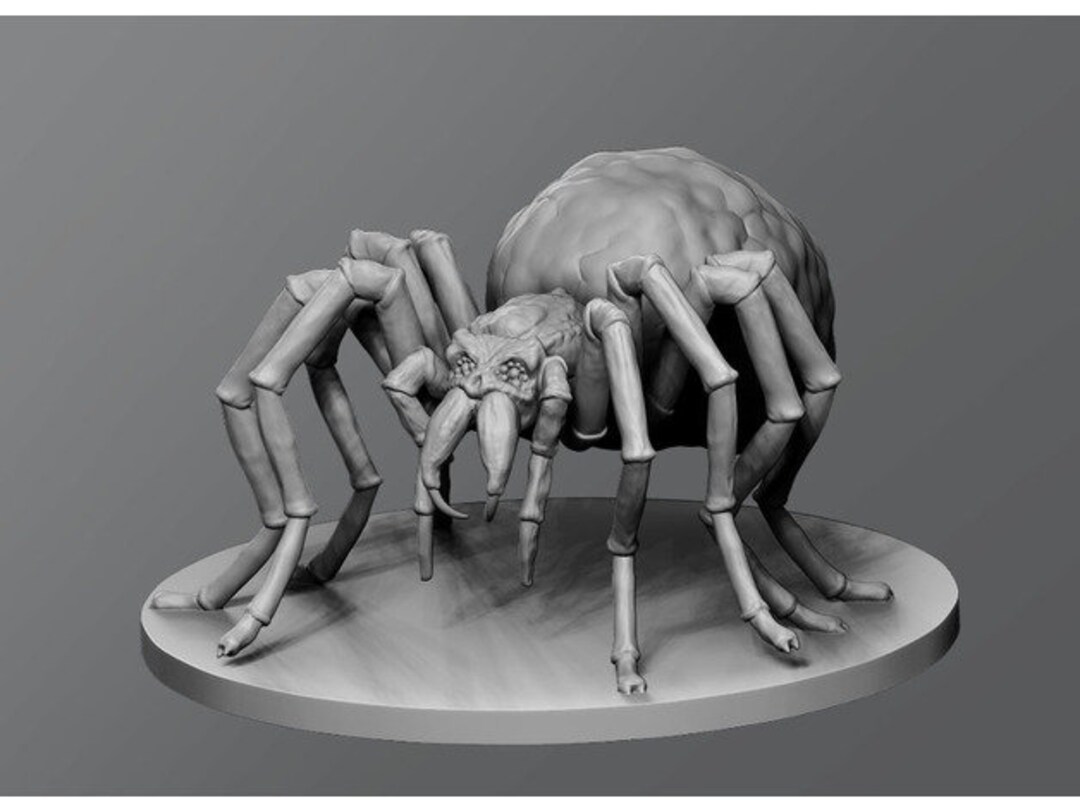 Skull Spider Miniature - Dnd Miniatures - Role Playing Game - Tabletop ...