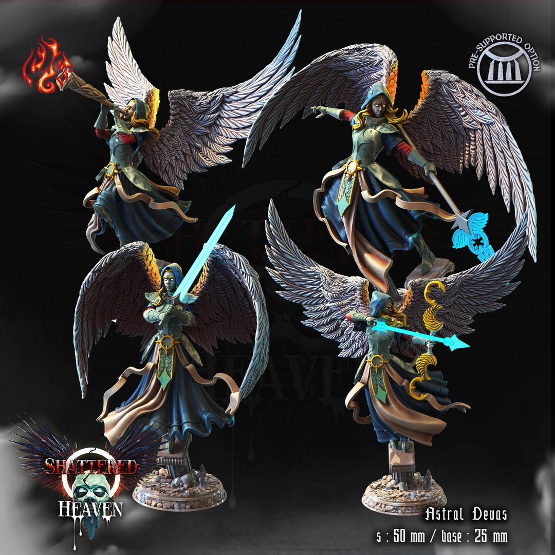 Astral Deva Miniatures - Crippled God Foundry - Dnd Miniatures - Role ...