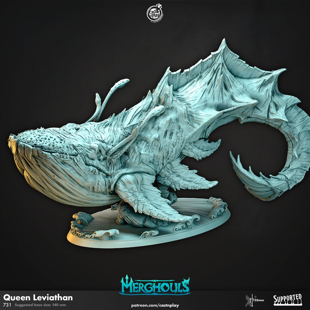 Queen Leviathan Miniature - Castnplay - Dnd Miniatures - Role Playing ...