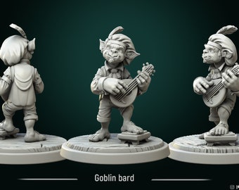 Goblin Bard Miniature - Etsy