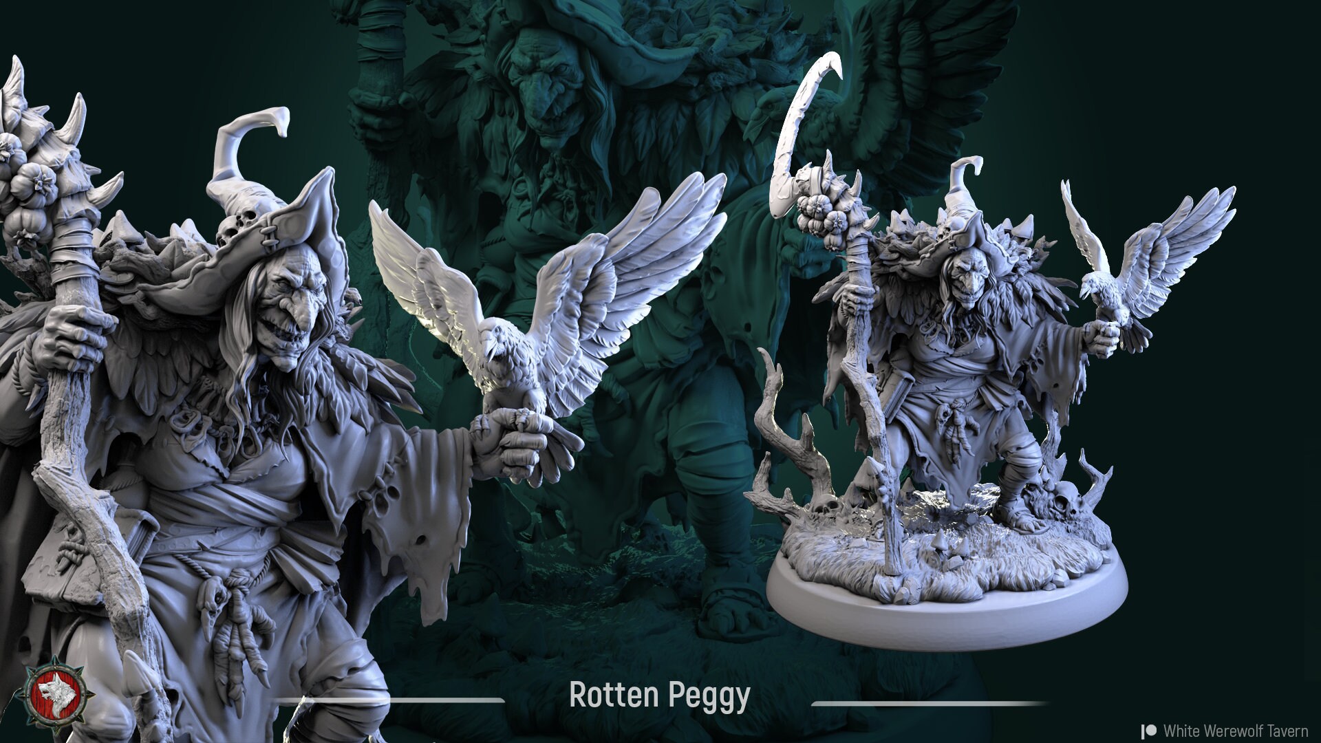 Hag Coven Miniature - White Werewolf Tavern - Dnd Miniatures - Role ...
