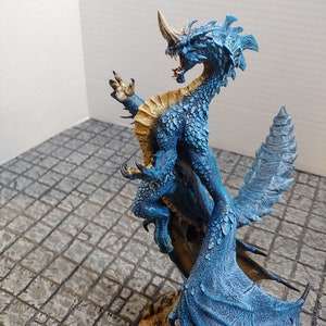 Legendary Blue Dragon Miniature - Rescale Miniatures - Dnd Miniatures ...