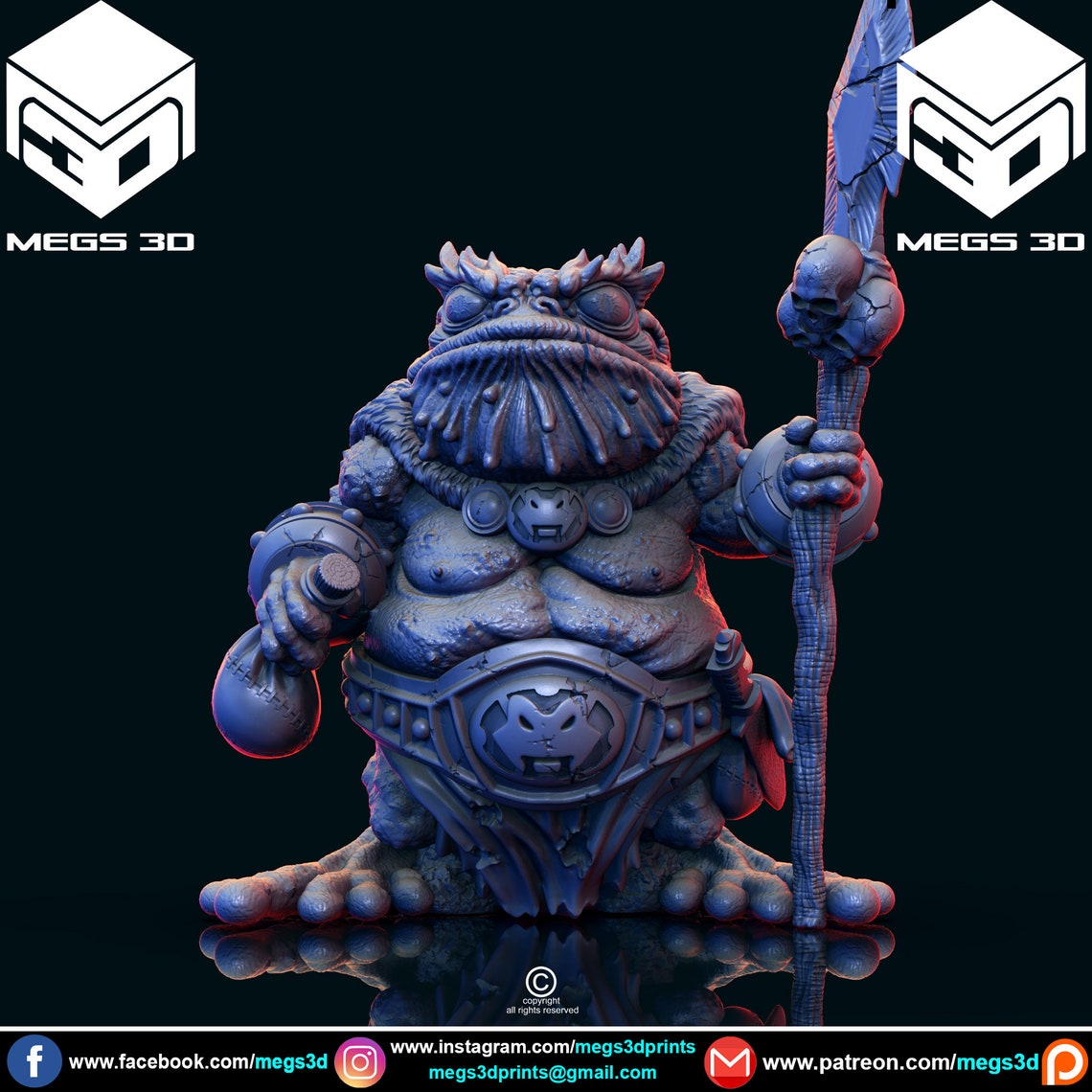 Bullywug Boss Fantasy Miniature Dnd Miniatures DND - Etsy