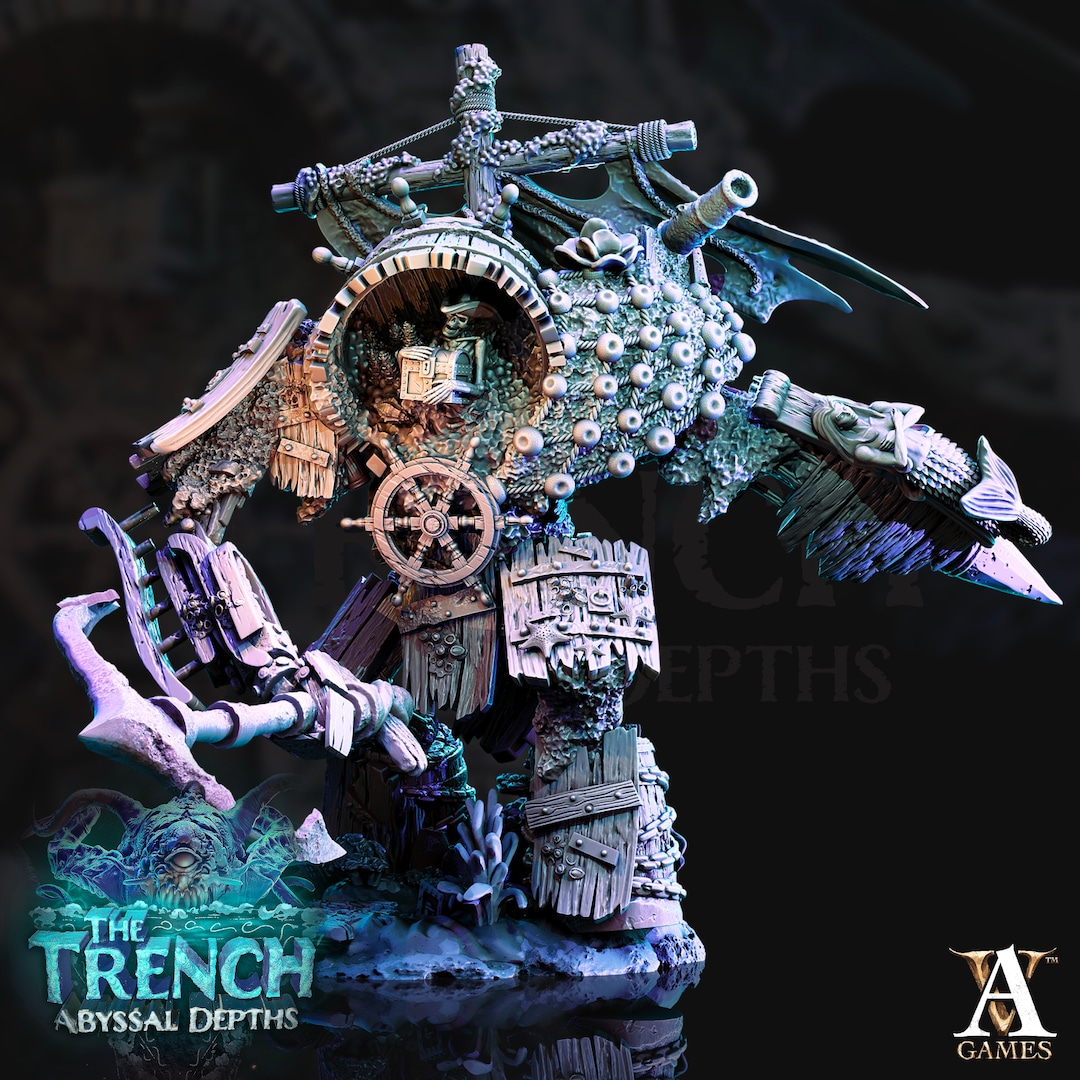 Shipwreck Golem Miniature - Dnd Miniatures - Role Playing Game ...