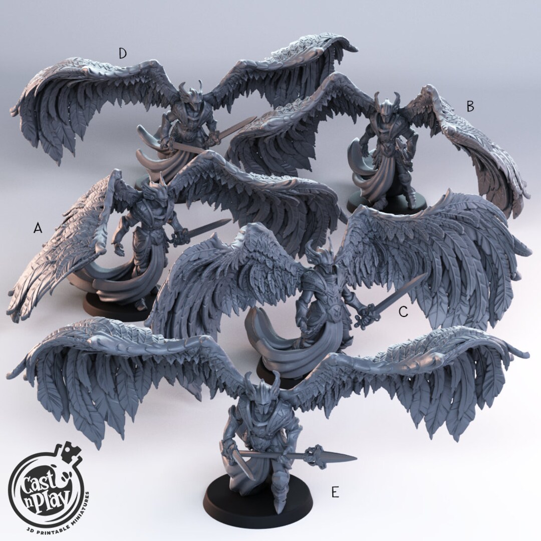 Angel Justicar Miniature - Castnplay - Dnd Miniatures - Role Playing ...