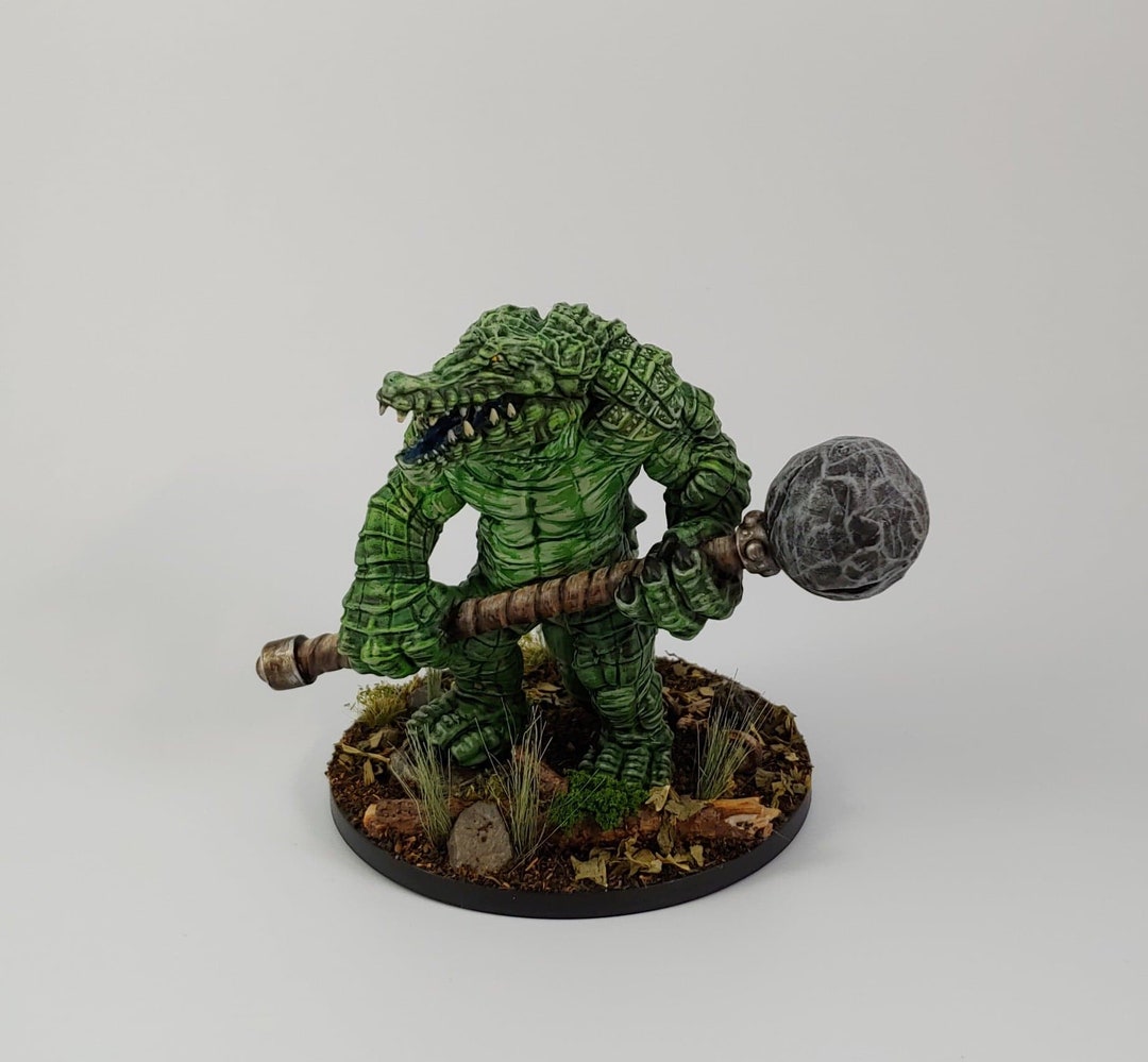 Lizardman Enforcer Miniature | Fantasy Miniature | Dnd Miniatures | DND ...
