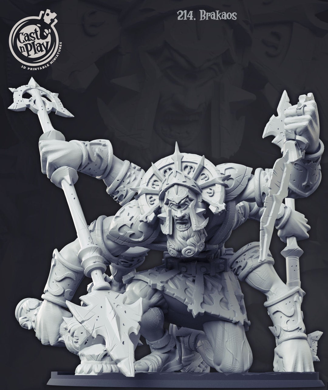 Temple Guardian Miniature - Castnplay - Dnd Miniatures - Role Playing ...