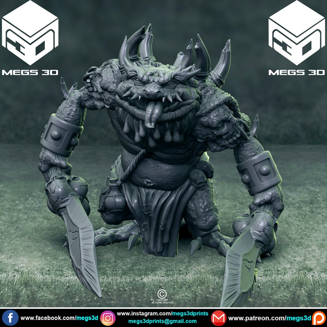 Green Slaad Miniature | Fantasy Miniature | Dnd Miniatures | DND ...