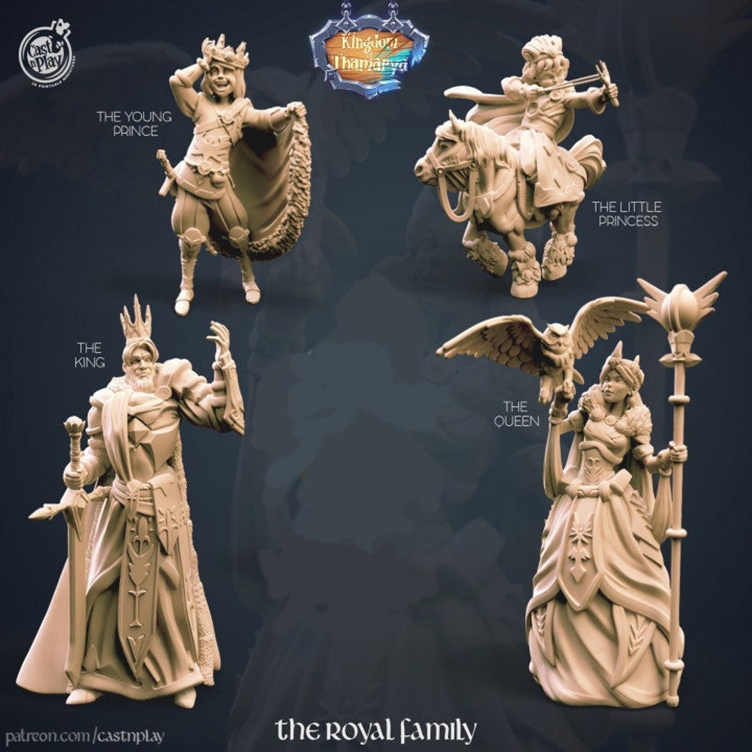 Royal Family Miniatures - Dnd Miniatures - Role Playing Game - Tabletop ...