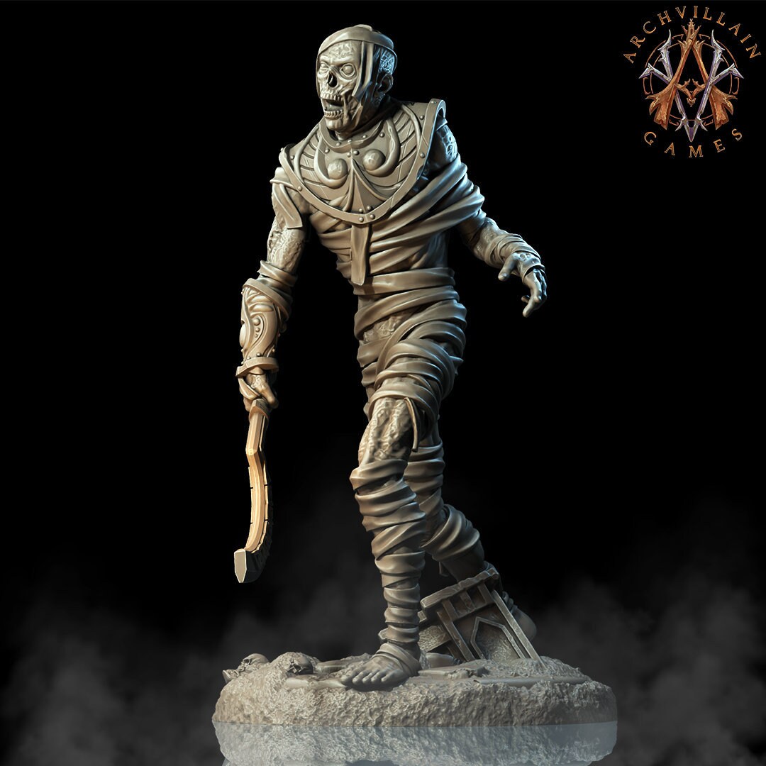 Mummy Miniature - Dnd Miniatures - Role Playing Game - Tabletop ...