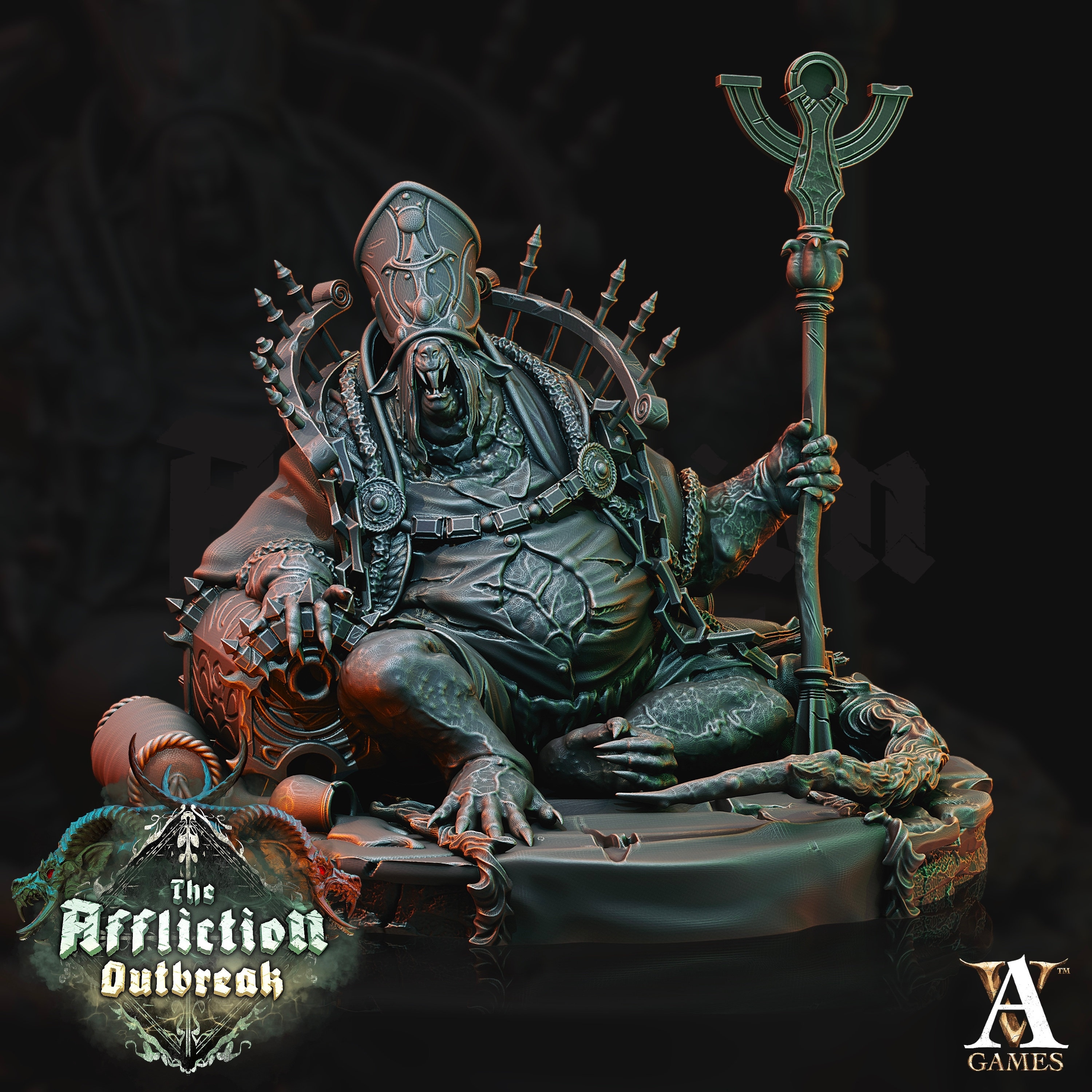 Ratfolk Bishop Miniature - Dnd Miniatures - Role Playing Game ...
