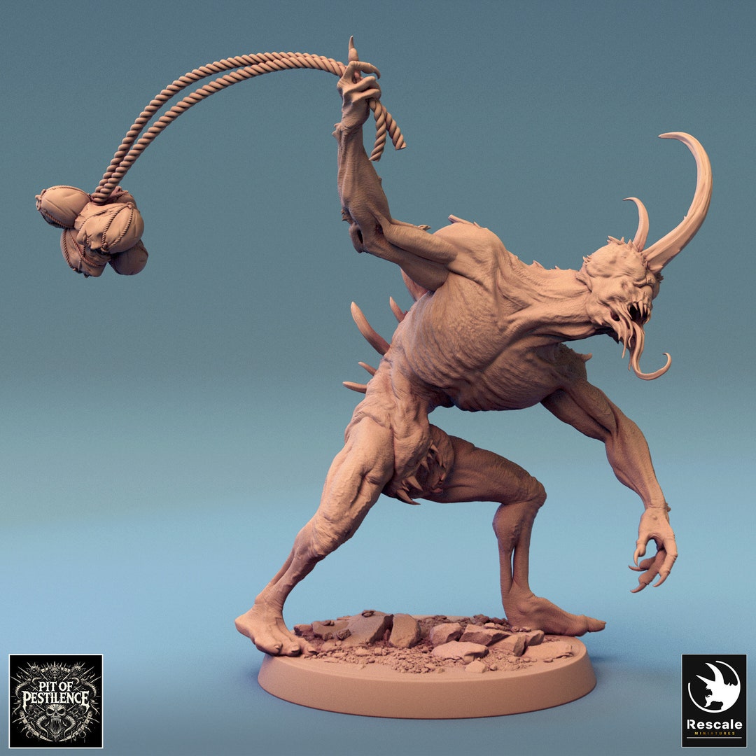 Putrid Servant Plague Demon Style B - Dnd Miniatures - Role Playing ...