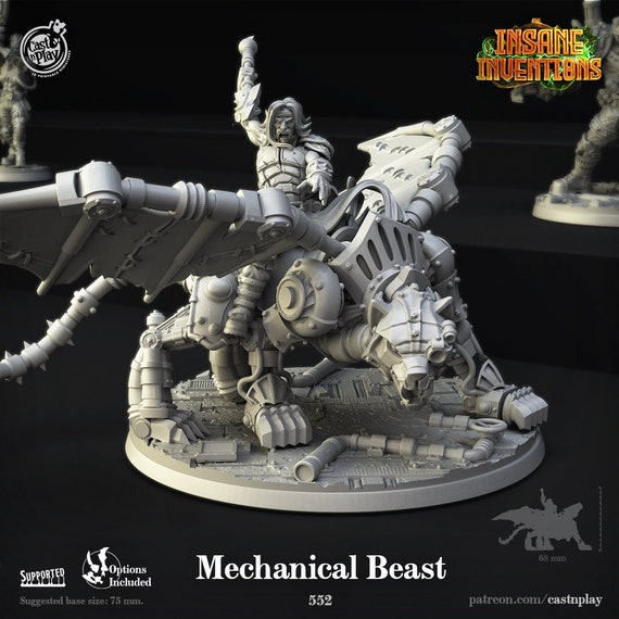 Mechanical Beast Castnplay Dnd Miniatures Fantasy Scifi - Etsy