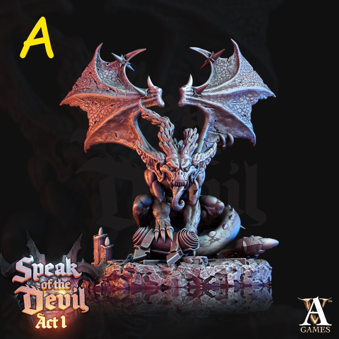 Imp Miniature - Dnd Miniatures - Role Playing Game - Tabletop Miniature ...