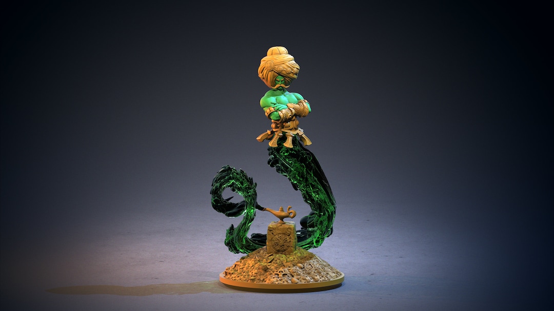 Djinn Miniature - Dnd Miniatures - Role Playing Game - Tabletop ...