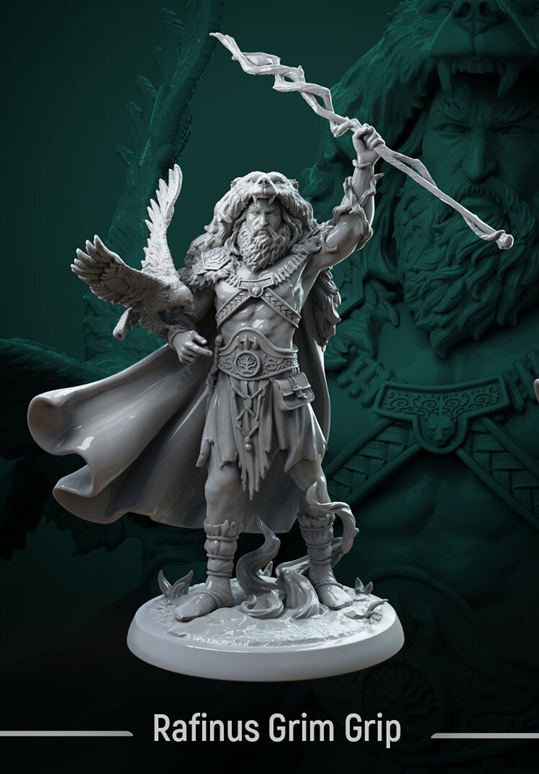 Druid Miniature - Dnd Miniatures - Role Playing Game - Tabletop ...