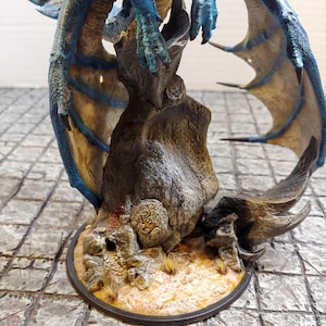 Legendary Blue Dragon Miniature - Rescale Miniatures - Dnd Miniatures ...