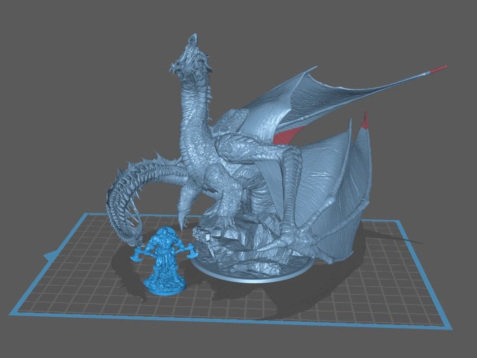 Brine Dragon Miniature Lord of the Print Dnd Miniatures - Etsy Canada