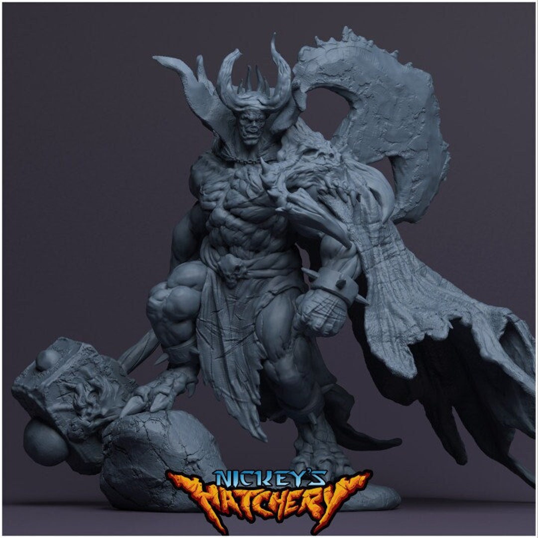 Demon Prince Miniature - Dnd Miniatures - Role Playing Game - Tabletop ...