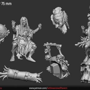 Hag Coven Miniature White Werewolf Tavern Dnd Miniatures Role Playing ...