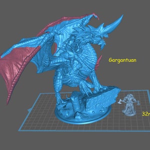 Chromatic Blue Dragon Miniature - Rescale Miniatures - Dnd Miniatures ...