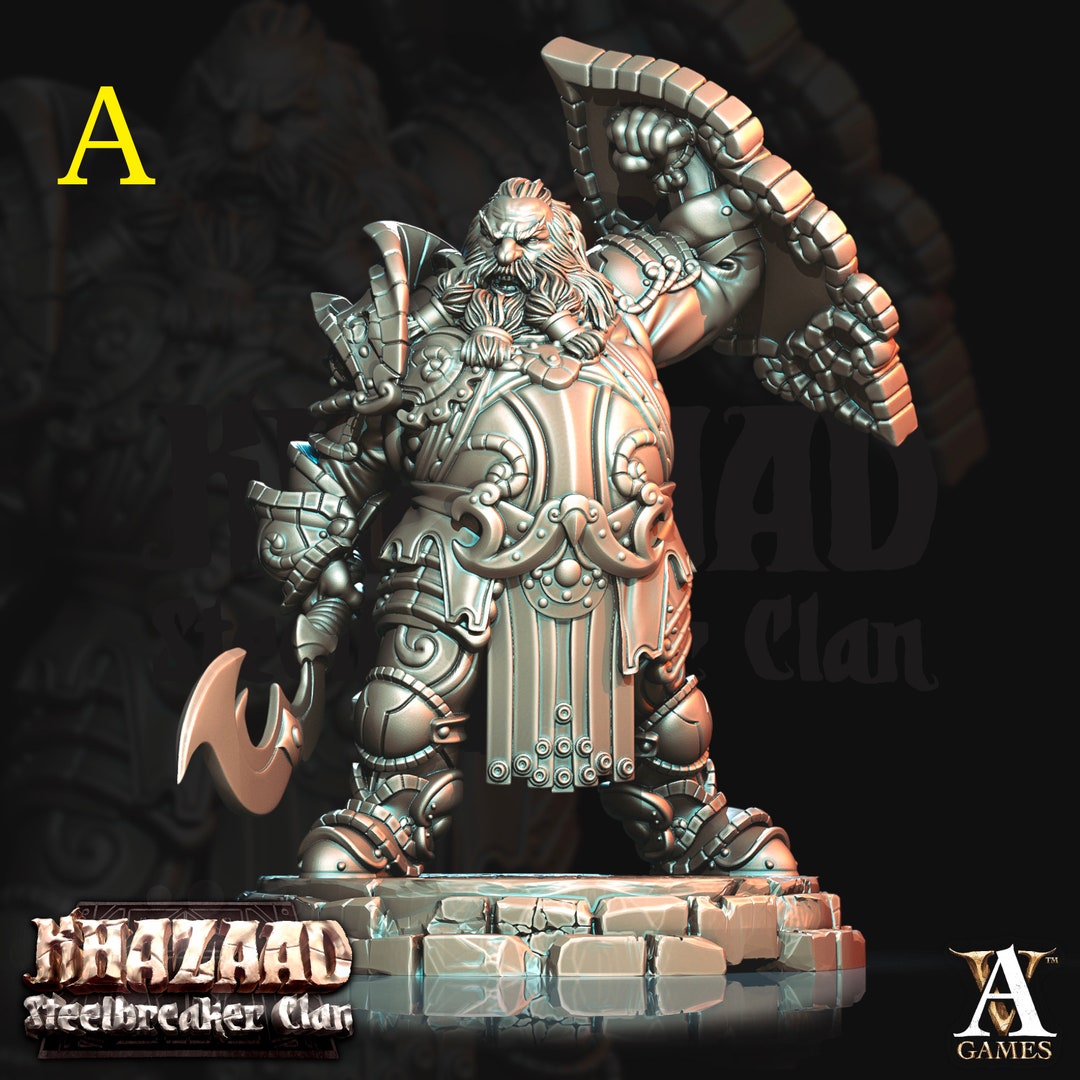 Dwarf Warrior Miniature - Dnd Miniatures - Role Playing Game - Tabletop ...