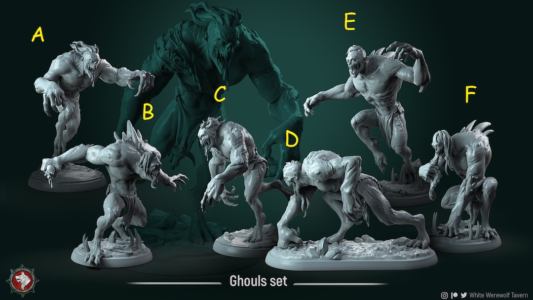 Ghoul Miniatures - White Werewolf Tavern - Dnd Miniatures - Role ...