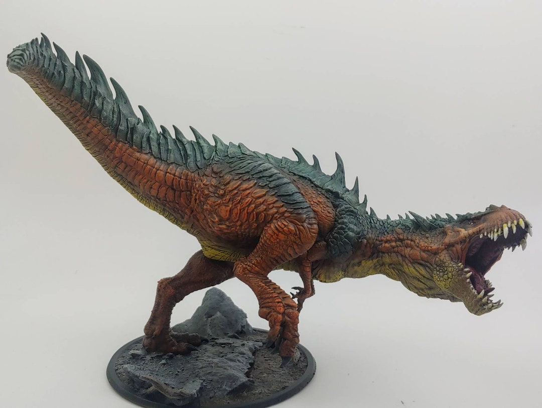 T-rex Dinosaur Miniature - Rescale Miniatures - Dnd Miniatures - Role ...