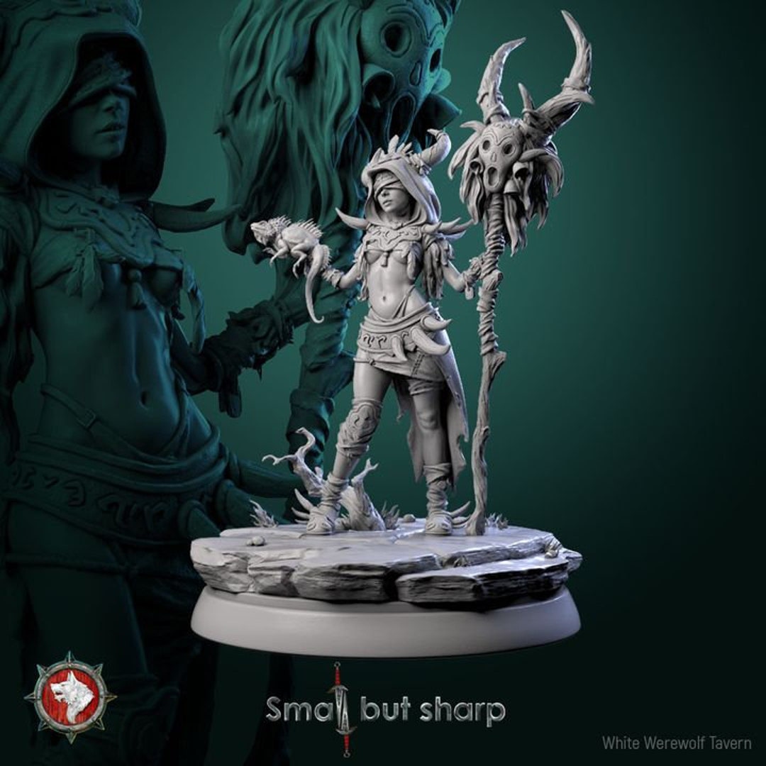 Halfling Sorcerer Miniature - White Werewolf Tavern - Dnd Miniatures ...