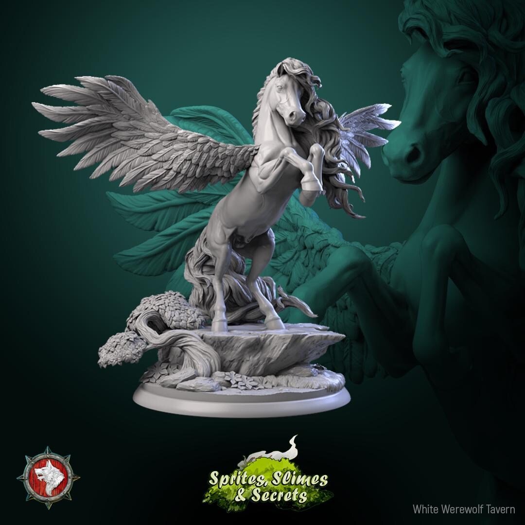 Pegasus Miniature - Dnd Miniatures - Role Playing Game - Tabletop Miniature - Dungeons and ...