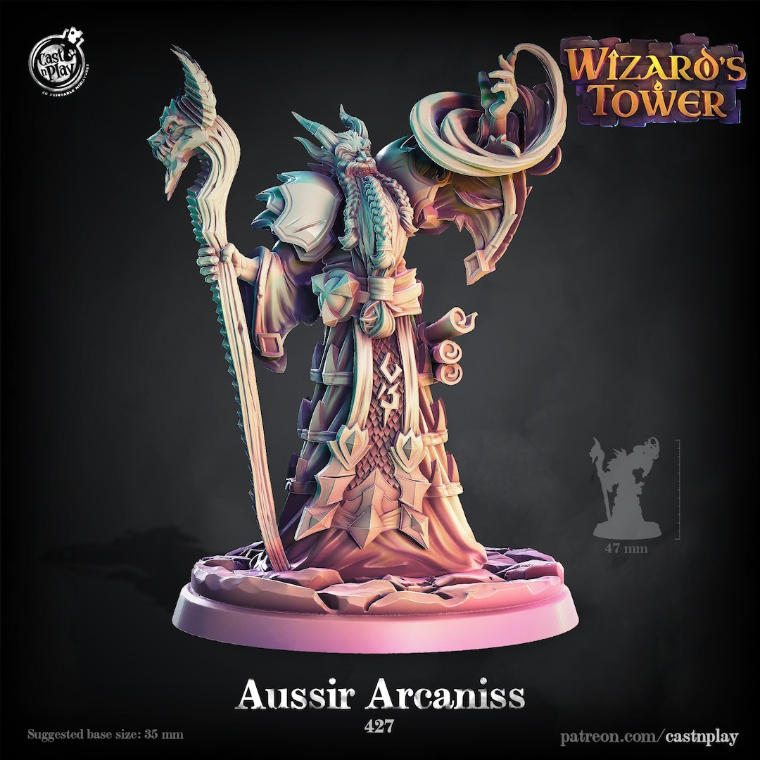 Arch Mage Castnplay Dnd Miniatures Fantasy Role Playing - Etsy