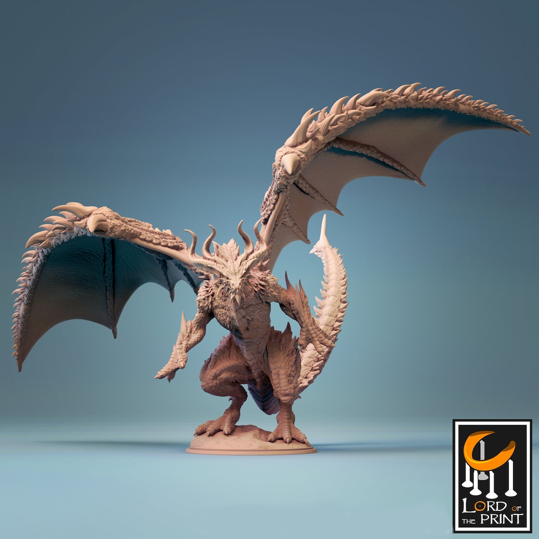Bahamut Miniature - Rescale Miniatures - Dnd Miniatures - Role Playing ...