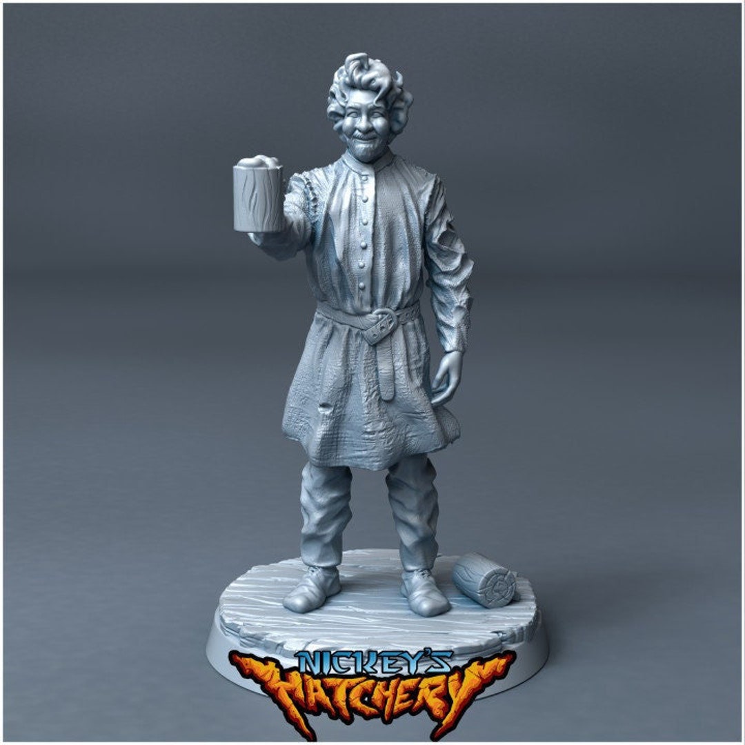 Tavern Patron Miniature - Fantasy Miniature - Dnd Miniatures - DND ...