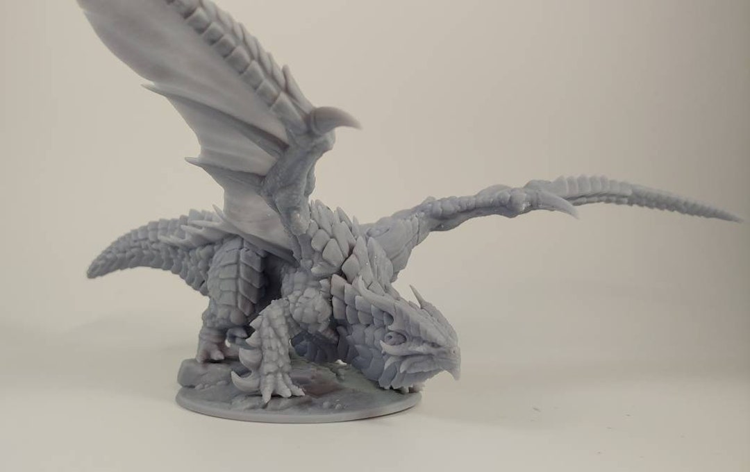 Copper Dragon Miniature - Rescale Miniatures - Dnd Miniatures - Role ...