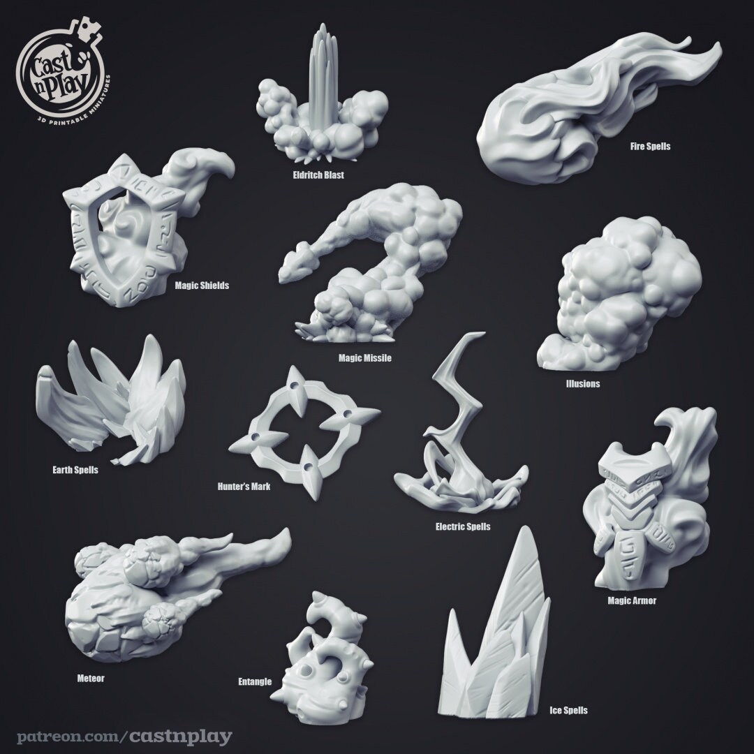 Spell Marker Pack - Castnplay - Dungeons and Dragons - Fantasy Role ...