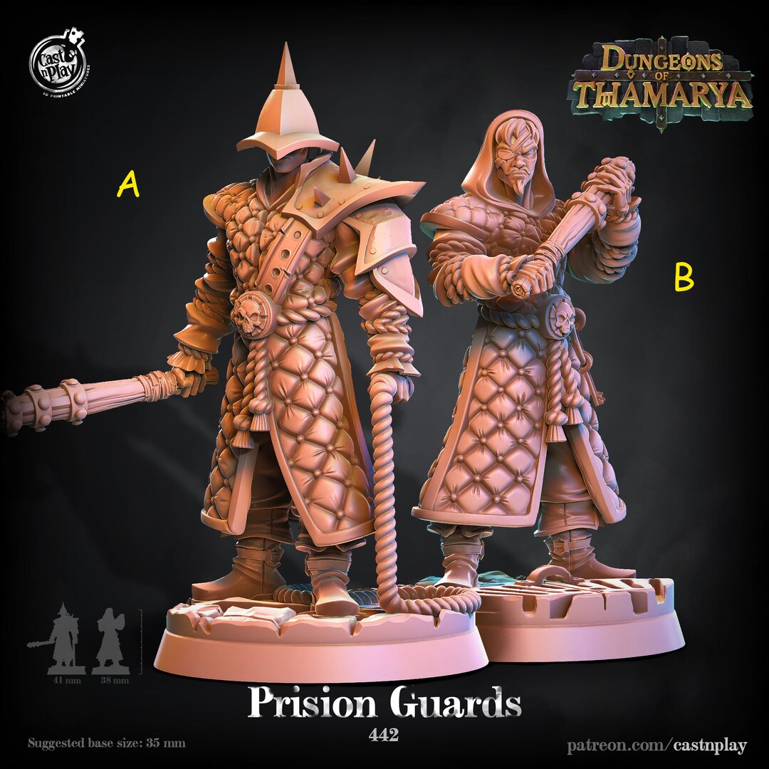 Prison Guard Miniatures - Castnplay - Dnd Miniatures - Role Playing ...