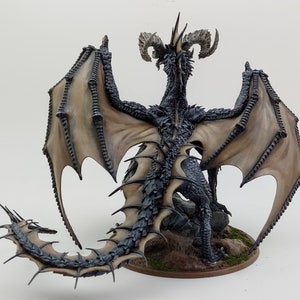 Elder Black Dragon Miniature - Rescale Miniatures - Dnd Miniatures ...