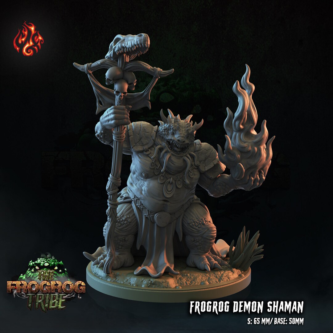 Frog Shaman Miniature - Crippled God Foundry - Dnd Miniatures - Role ...