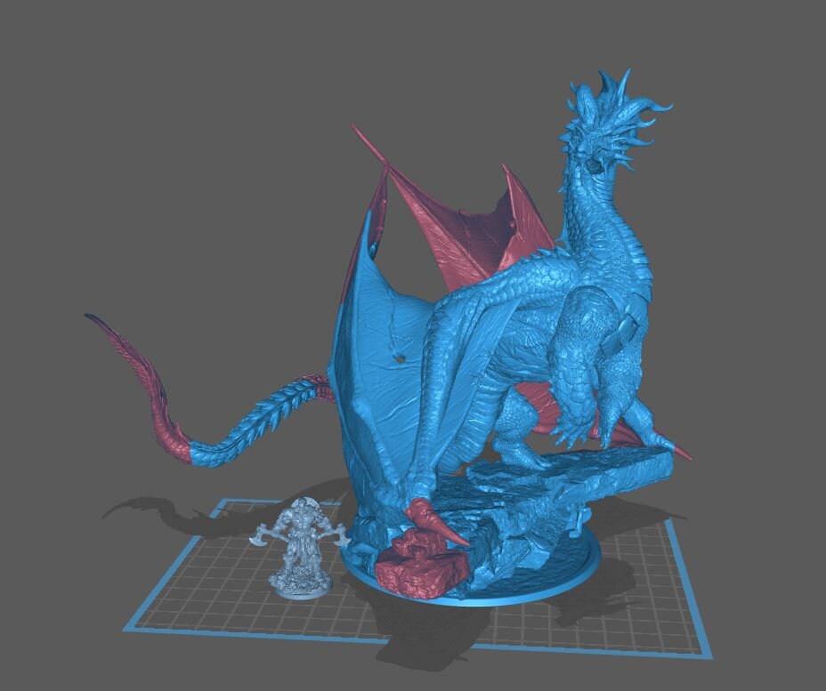 Brine Dragon Miniature Lord of the Print Dnd Miniatures | Etsy Canada