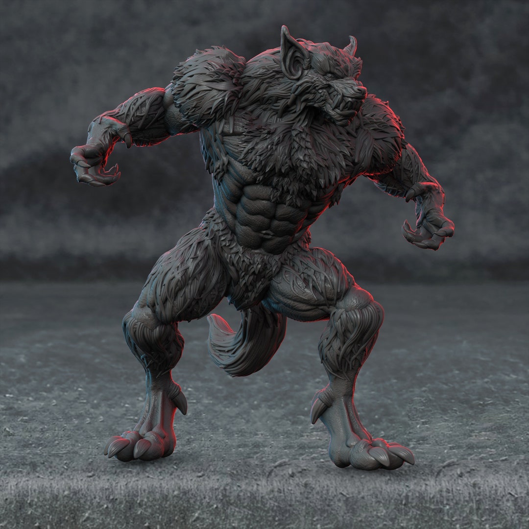 Werewolf Miniature | Fantasy Miniature | Dnd Miniatures | DND ...