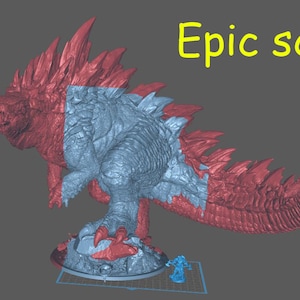 Godzilla Miniature - Rescale Miniatures - Dnd Miniatures - Role Playing ...