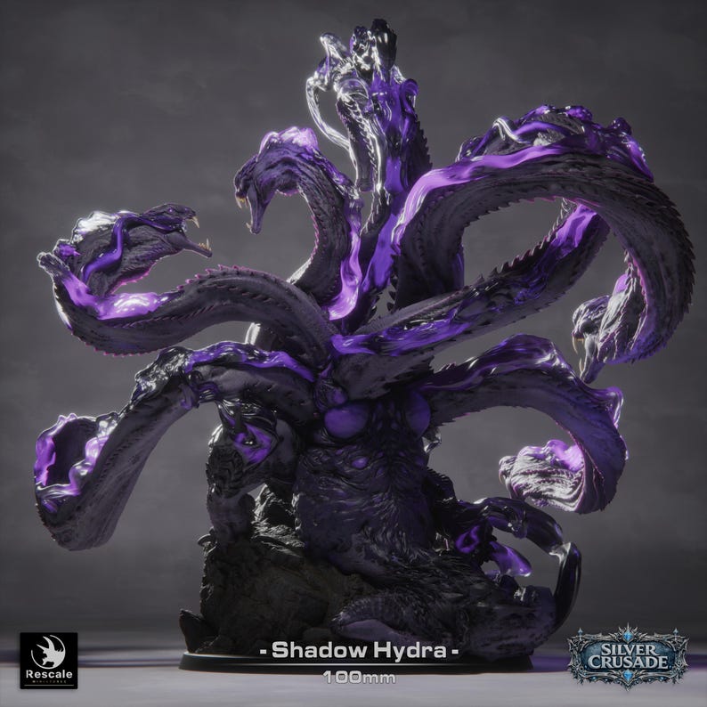 Shadow Hydra Miniature - Dnd - Role Playing Game - Tabletop Figures ...