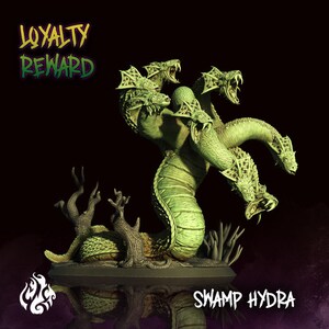 Swamp Hydra Miniature - Crippled God Foundry - Dnd Miniatures - Role ...