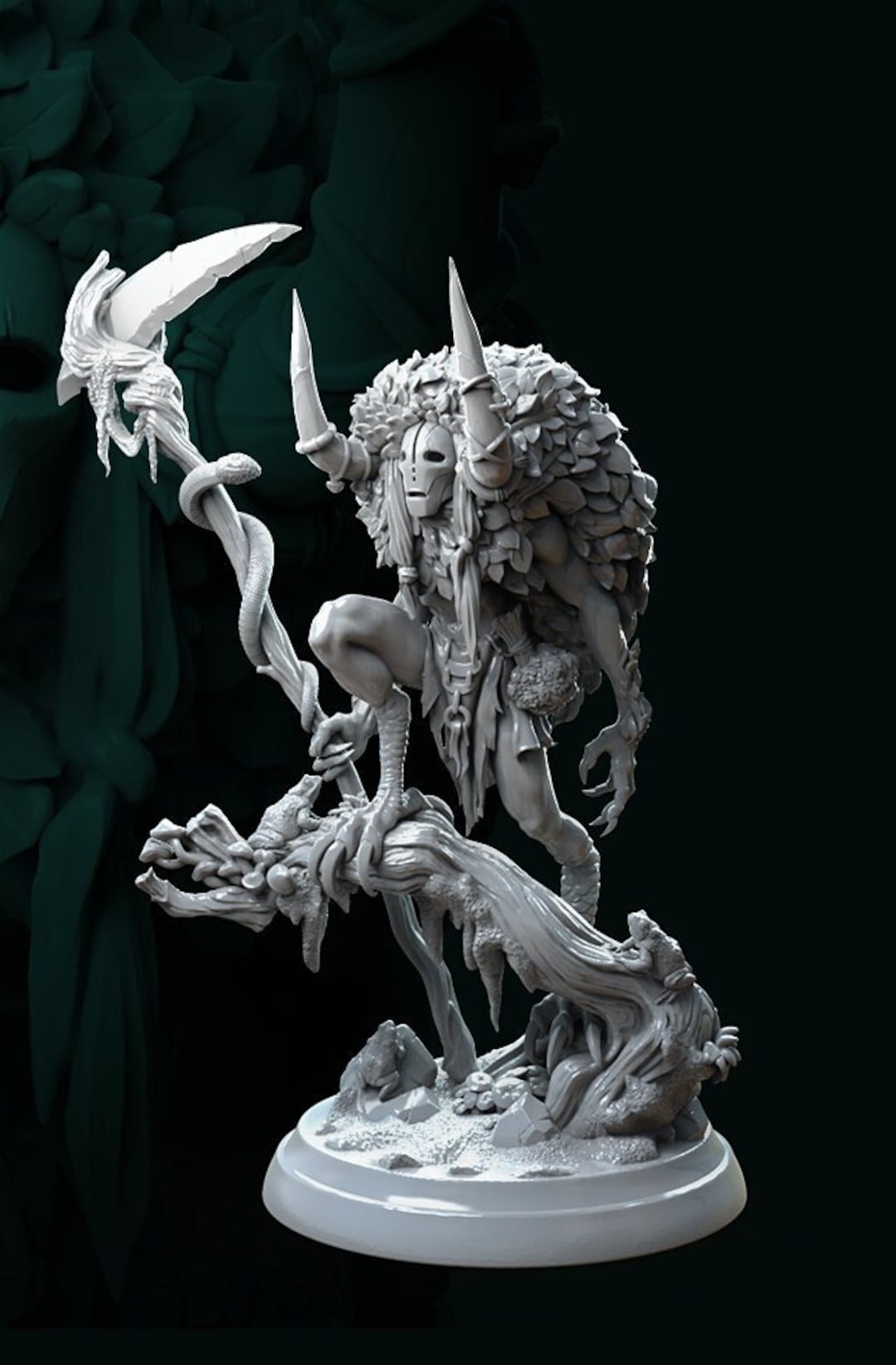 Faceless Druid Miniature - Dnd Miniatures - Role Playing Game ...