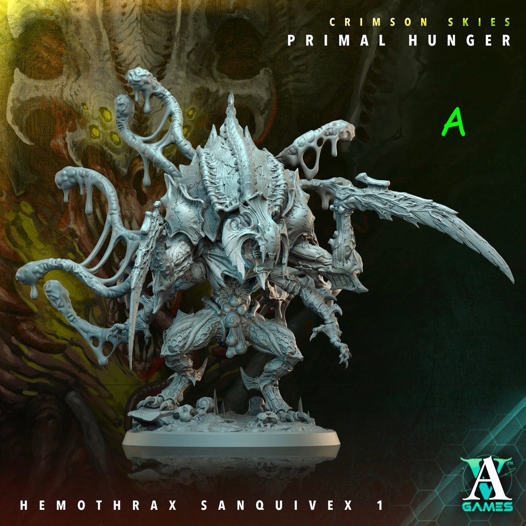 Hemothrax Sanquivex Brood Tyrant Miniature - Dnd Miniatures - Role ...
