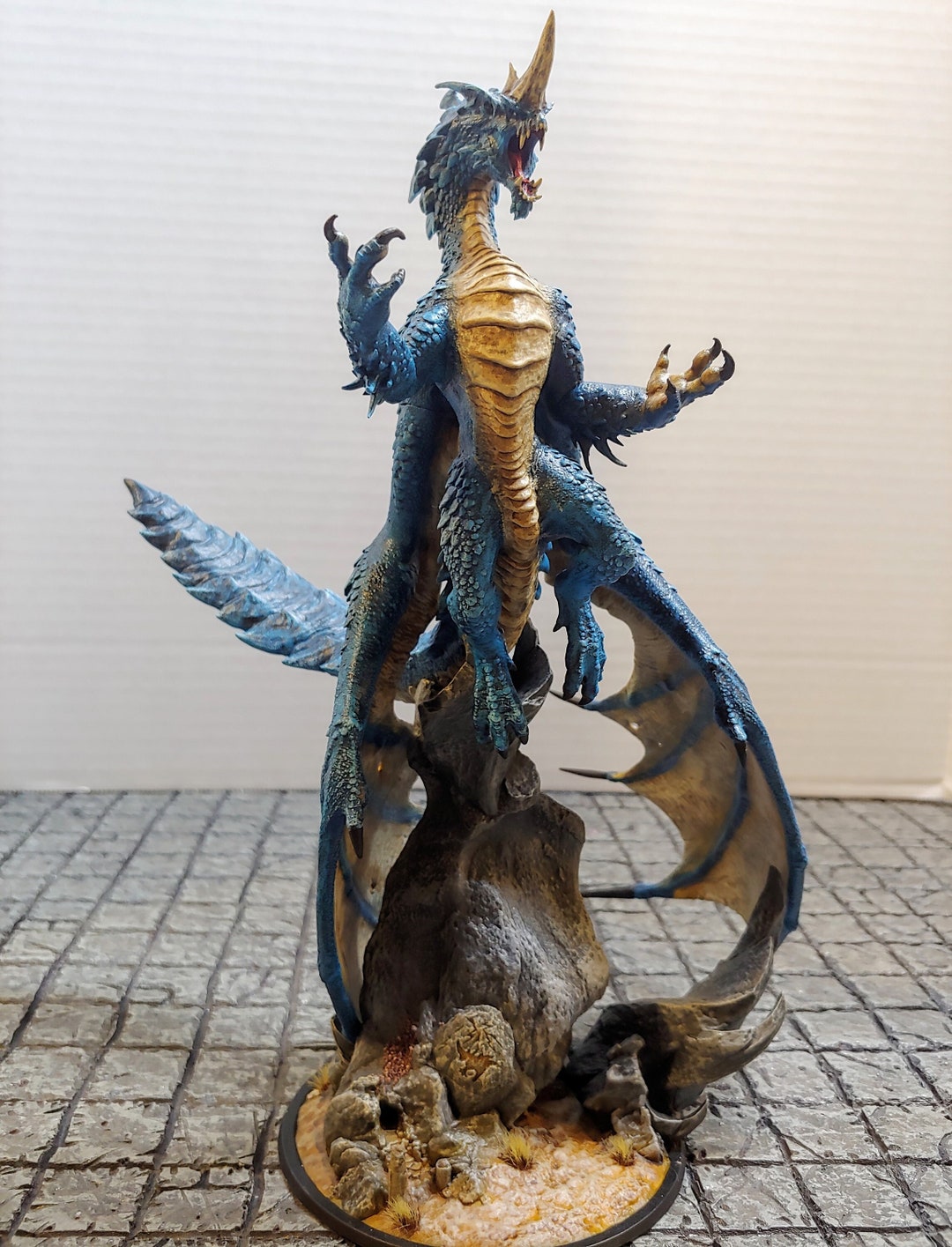 Legendary Blue Dragon Miniature - Rescale Miniatures - Dnd Miniatures ...