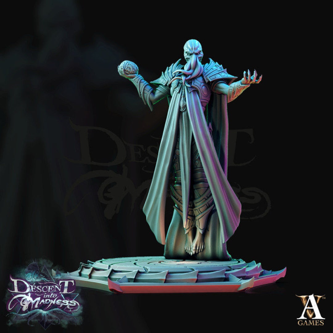 Mind Flayer Miniature - Dnd Miniatures - Role Playing Game - Tabletop ...