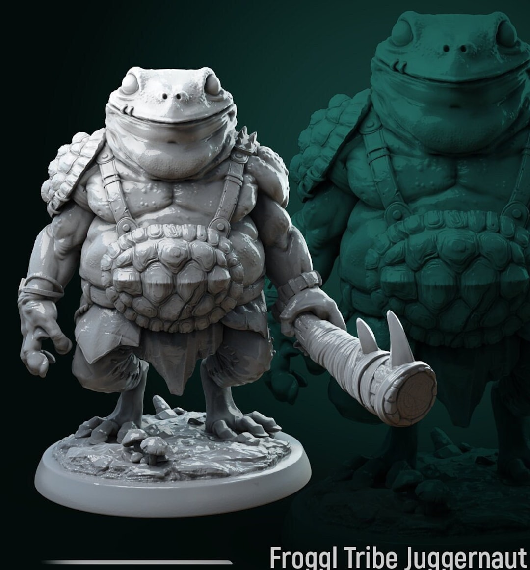 Froggl Juggernaut Miniature - Dnd Miniatures - Role Playing Game ...