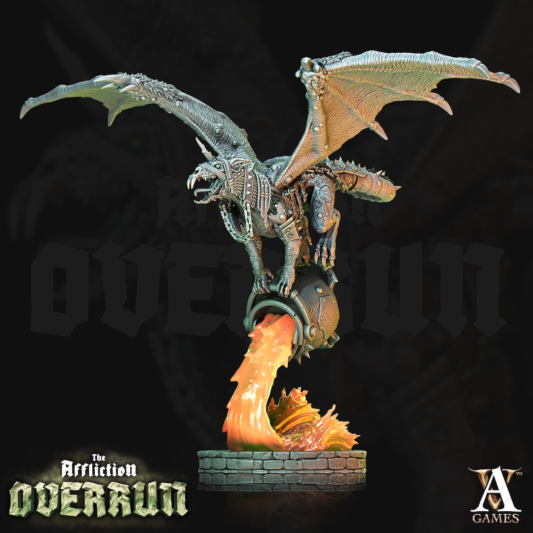 Rat Dragon With Acid Miniature - Dnd Miniatures - Role Playing Game ...